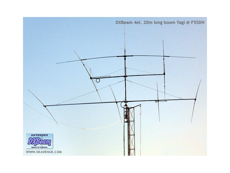 4 el. 20m Yagi long boom