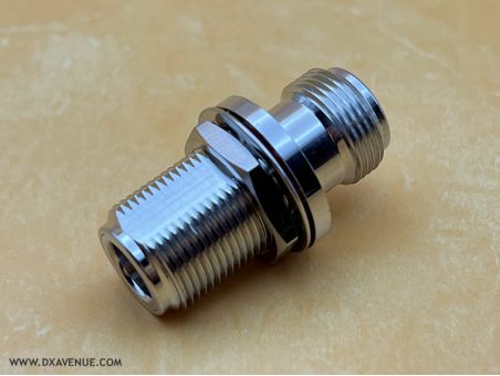 N Female-Female Panel mount coupler